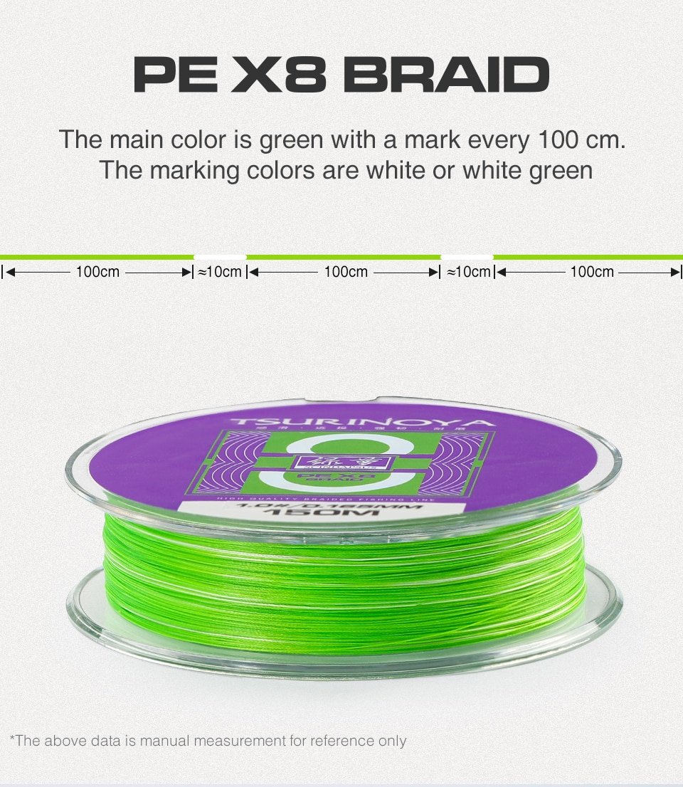 Dây Pe câu cá lure siêu mượt bền Tsurinoya Pe X8 Hita Lure | Cửa hàng câu cá Hitalure | Hitalure ...